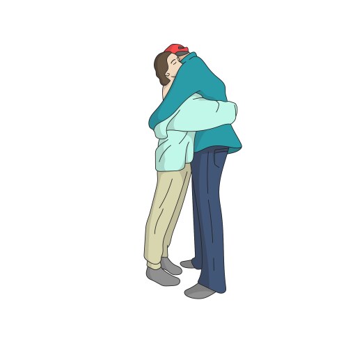 Cartoon Characters Hugging Vector Images (over 24,000)