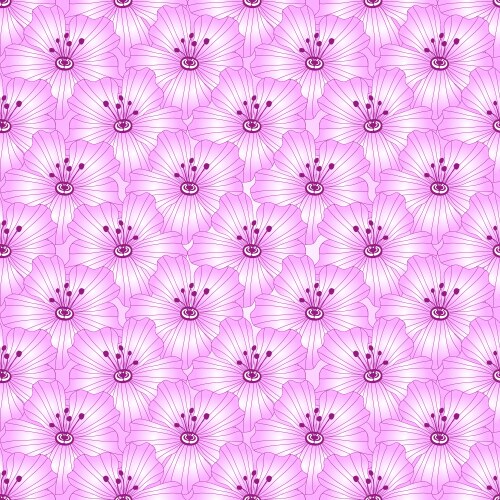 Vivid seamless floral pattern Royalty Free Vector Image