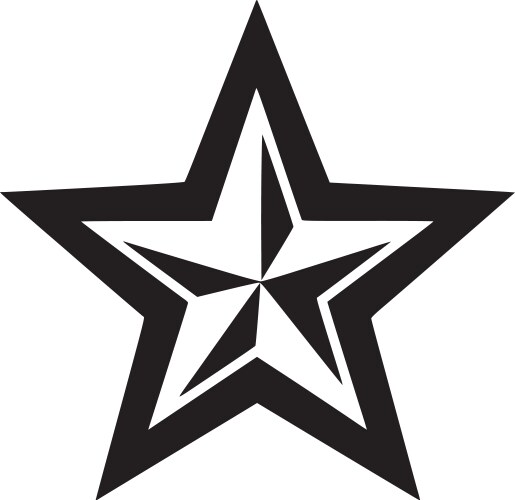 Star basic element icon Royalty Free Vector Image