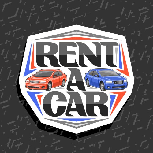 Logo for car rental Royalty Free Vector Image - VectorStock