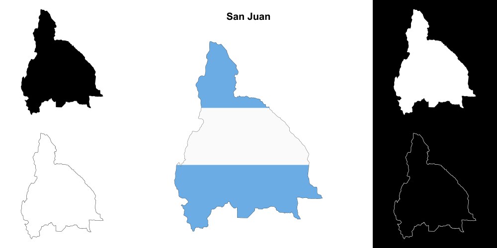 Montrose outline map Royalty Free Vector Image