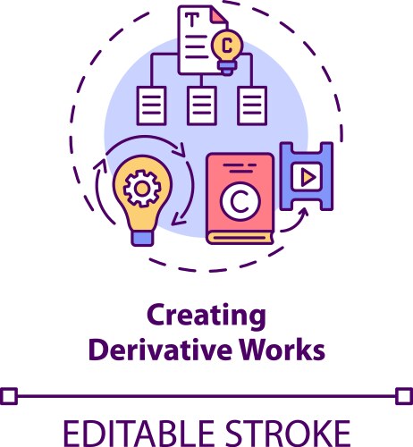 Intellectual property rights concept icon Vector Image