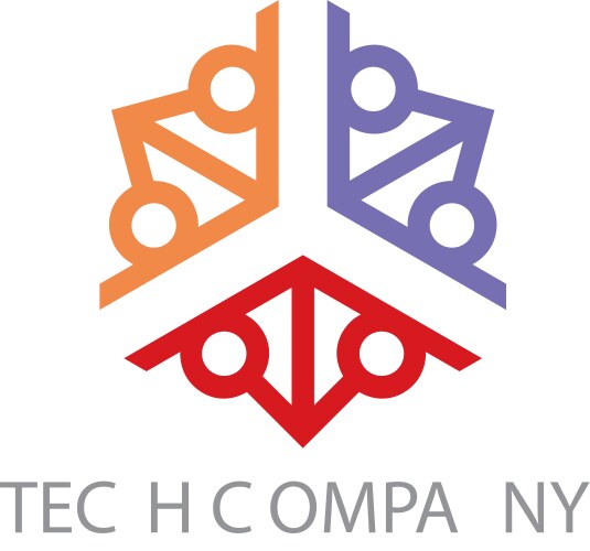 Circle logo connection technology information Vector Image