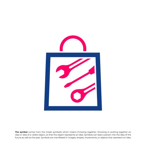 Mechanic shop logo design Royalty Free Vector Image