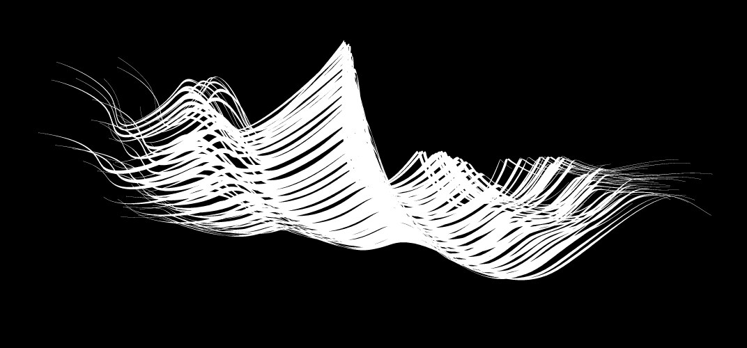 White flow brushstroke on background fluffy Vector Image