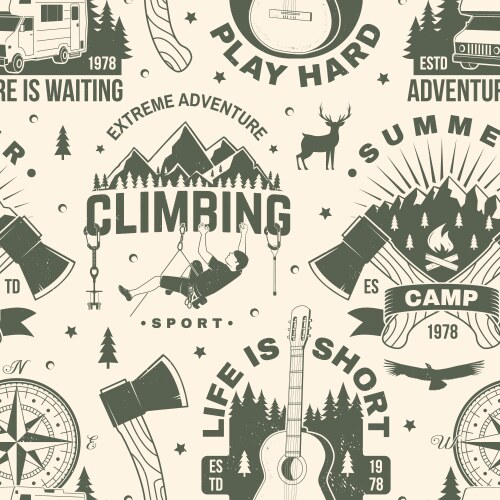 Baseball seamless pattern Royalty Free Vector Image