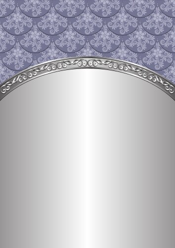 Background with silver border Royalty Free Vector Image