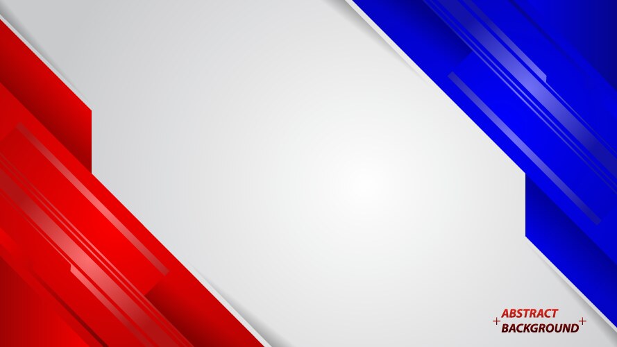 Abstract red blue white background Royalty Free Vector Image
