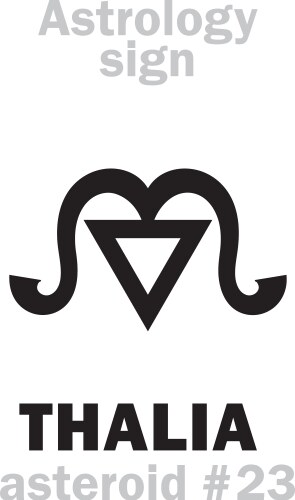 Astrology asteroid themis Royalty Free Vector Image