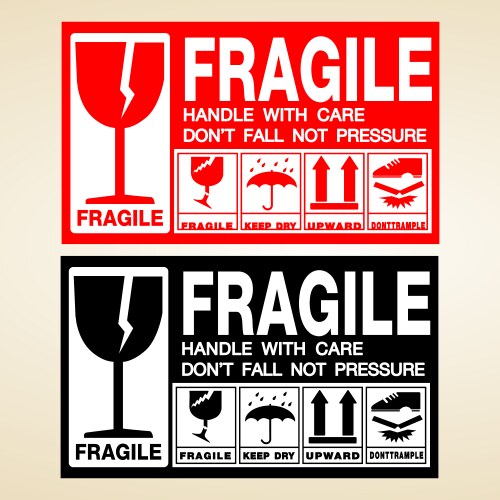 Fragile Sign Vector Images (over 30,000)