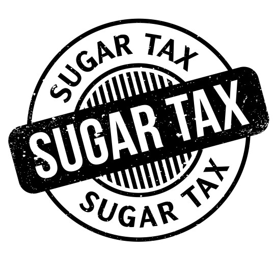 Sugar tax rubber stamp Royalty Free Vector Image