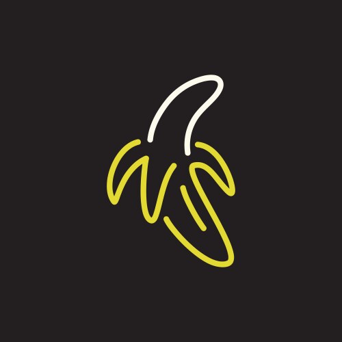 Banana Neon Fruit Vector Images (over 330)