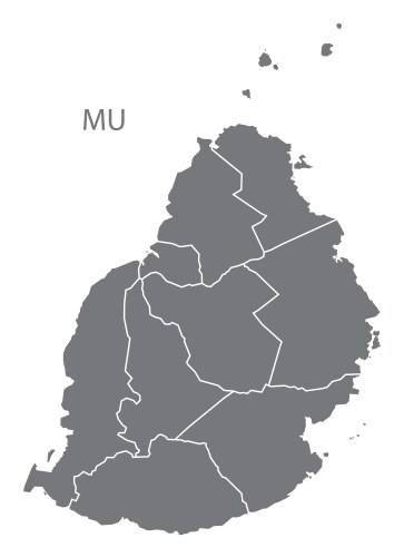 Districts Map Mauritius Vector Images (over 100)