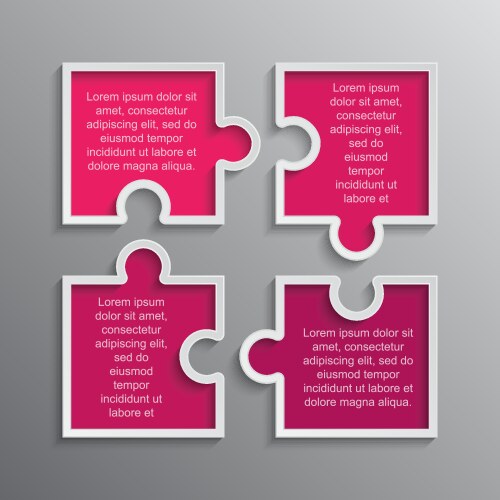 Jigsaw Puzzle Pieces Templates Vector Images (over 13,000)