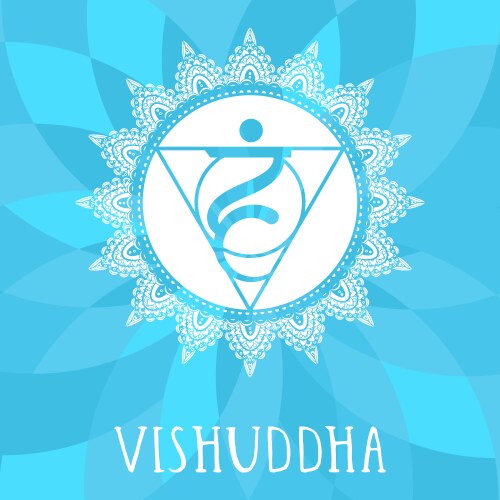 Chakra vishuddha Royalty Free Vector Image - VectorStock