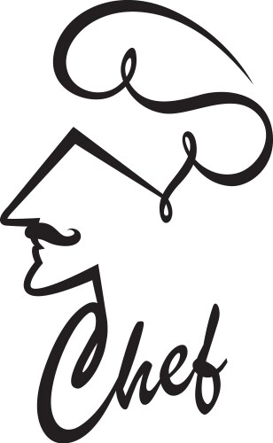 Chef logo design Royalty Free Vector Image - VectorStock