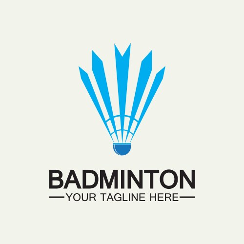 Badminton logo icon design templatebadminton Vector Image