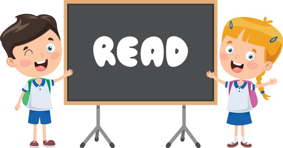 Cartoon students Royalty Free Vector Image - VectorStock