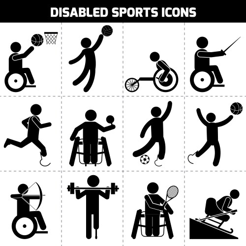 Sports and training icons Royalty Free Vector Image