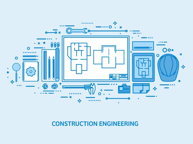 Engineering and architecture Royalty Free Vector Image