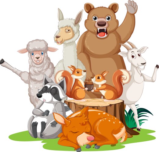 Garden animals collection Royalty Free Vector Image