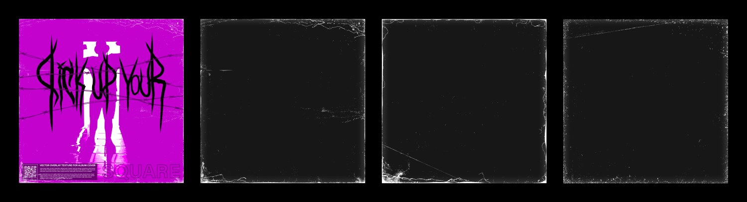 Realistic paper texture for album cover overlay Vector Image
