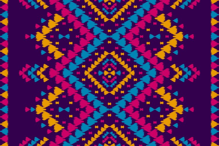 Oriental ikat native style geometric ethnic – Royalty-Free Vector ...