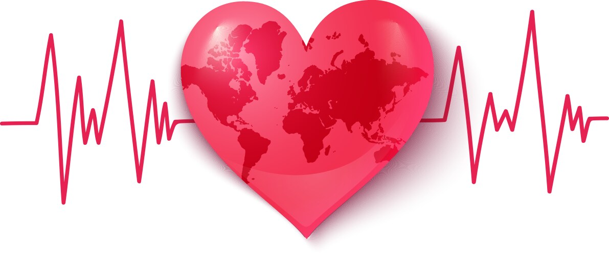 World Map Heart Vector Images (over 9,400)