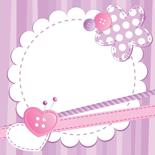 Pink frame Royalty Free Vector Image - VectorStock