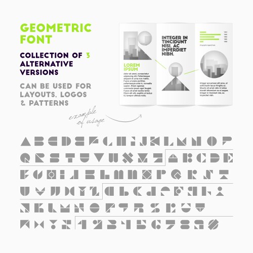 Abstract doodle font Royalty Free Vector Image