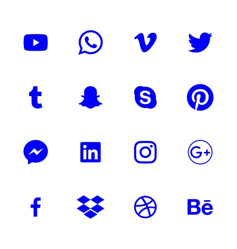 Whatsapp Instagram Facebook Icon Vector Images (over 1,300)