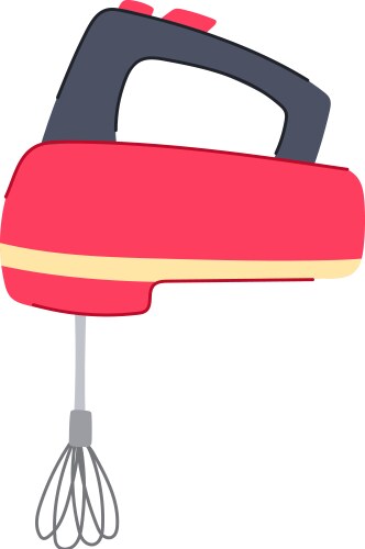 Whisk hand mixer cartoon Royalty Free Vector Image