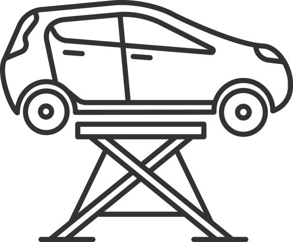 Car window lock symbol Royalty Free Vector Image