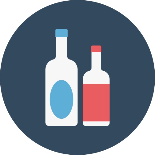Alcoholic beverages icons set Royalty Free Vector Image