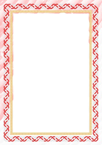 Border made with indonesia national colors Vector Image