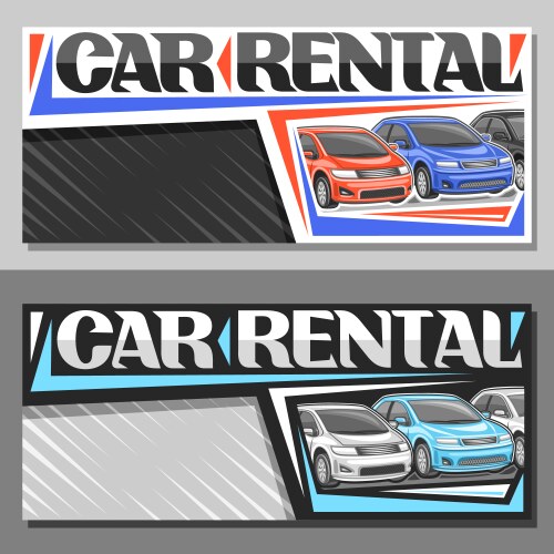 Logo for car rental Royalty Free Vector Image - VectorStock