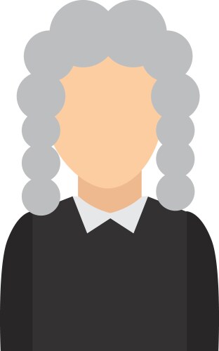 Judge avatar icon Royalty Free Vector Image - VectorStock