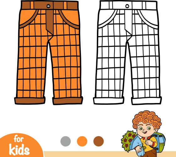 Trousers coloring Vector Images & Graphics for Commercial Use | VectorStock