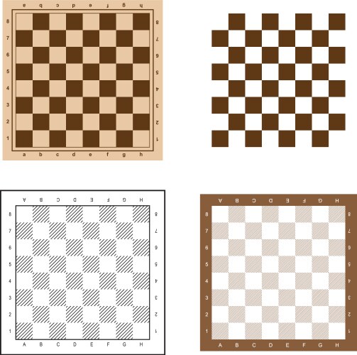 Creative of chess board set Royalty Free Vector Image