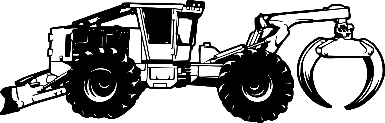 Logging Skidder - Heavy Machinery Royalty Free Vector Image