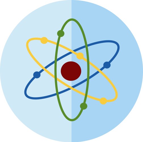Helium 3 the structure atom Royalty Free Vector Image