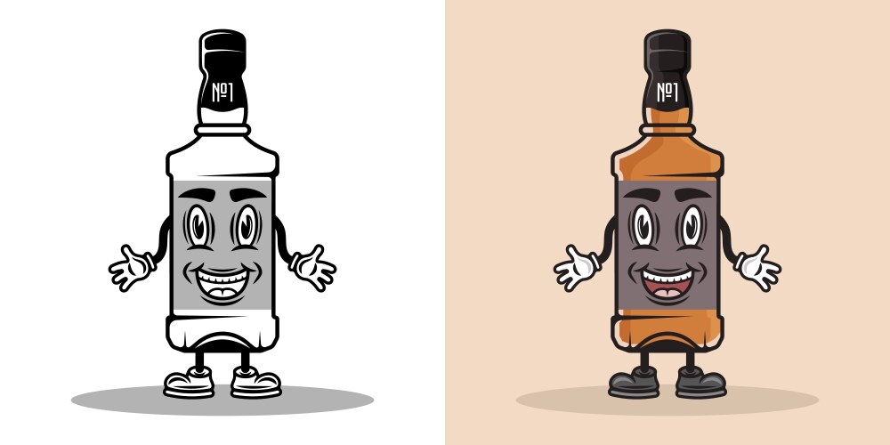 Cartoon Liquor Bottle Vector Images (over 5,900)