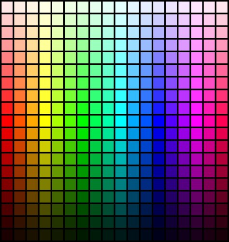 Colorful palette full spectrum colors Royalty Free Vector