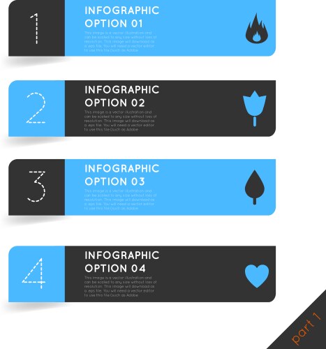 Steps progress banners Royalty Free Vector Image