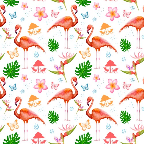 Simple flower pattern Royalty Free Vector Image