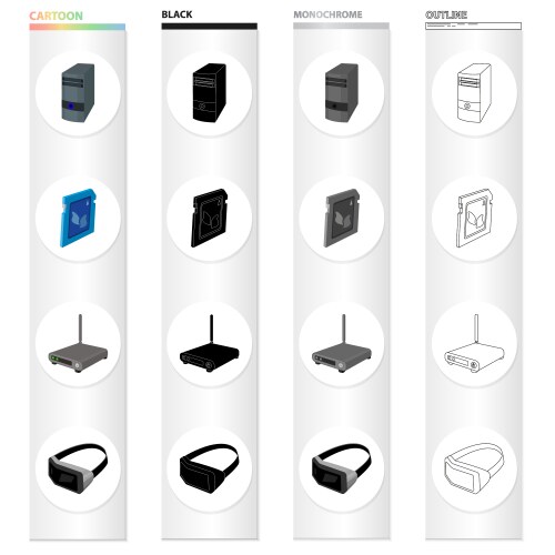 Cartoon Computer System Unit Vector Images (over 380)