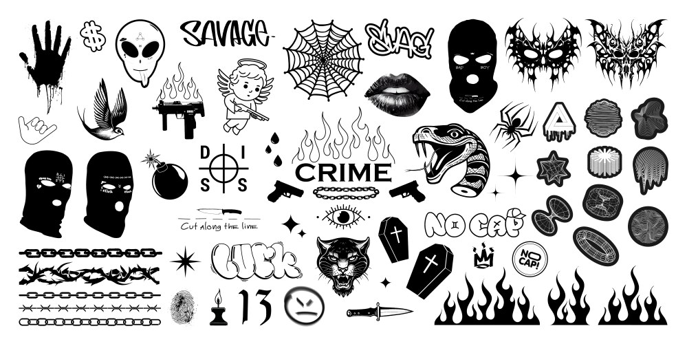 Gang Tattoo Vector Images (over 1,800)