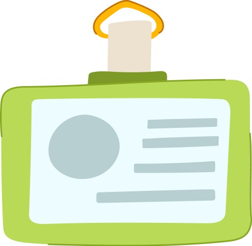 Id card set cartoon Royalty Free Vector Image - VectorStock