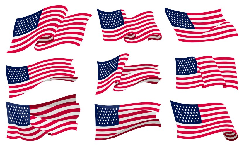 Waving American Flag Vector Images (over 17,000)