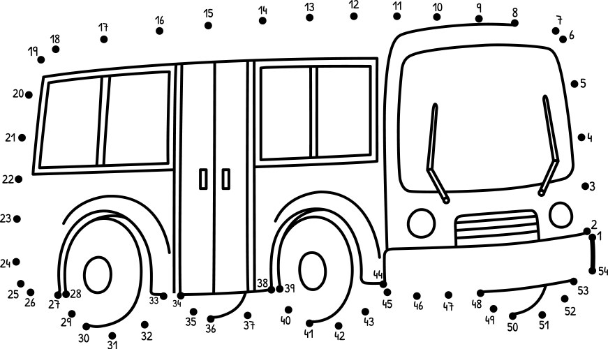 Bus Dotted Vector Images (over 380)